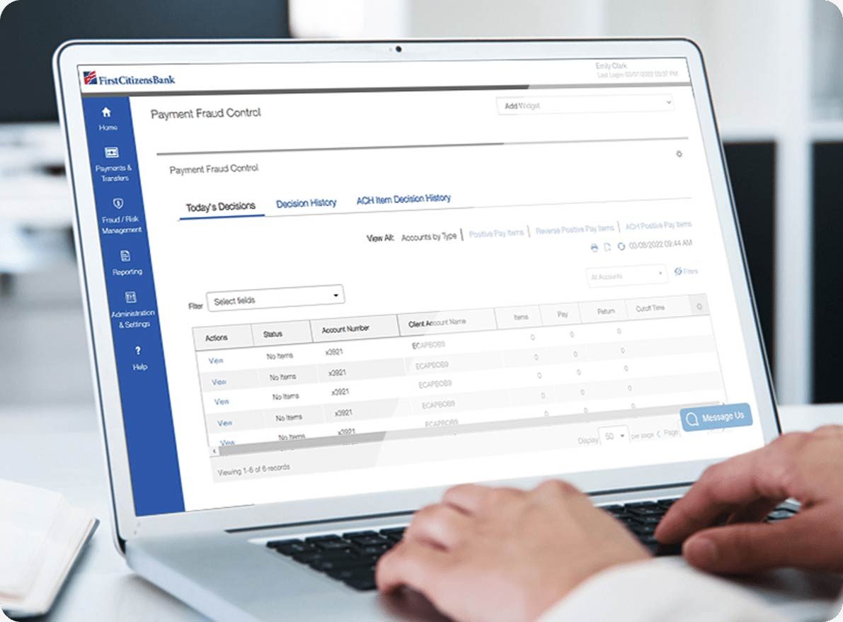 Commercial Checking Accounts | First Citizens Bank